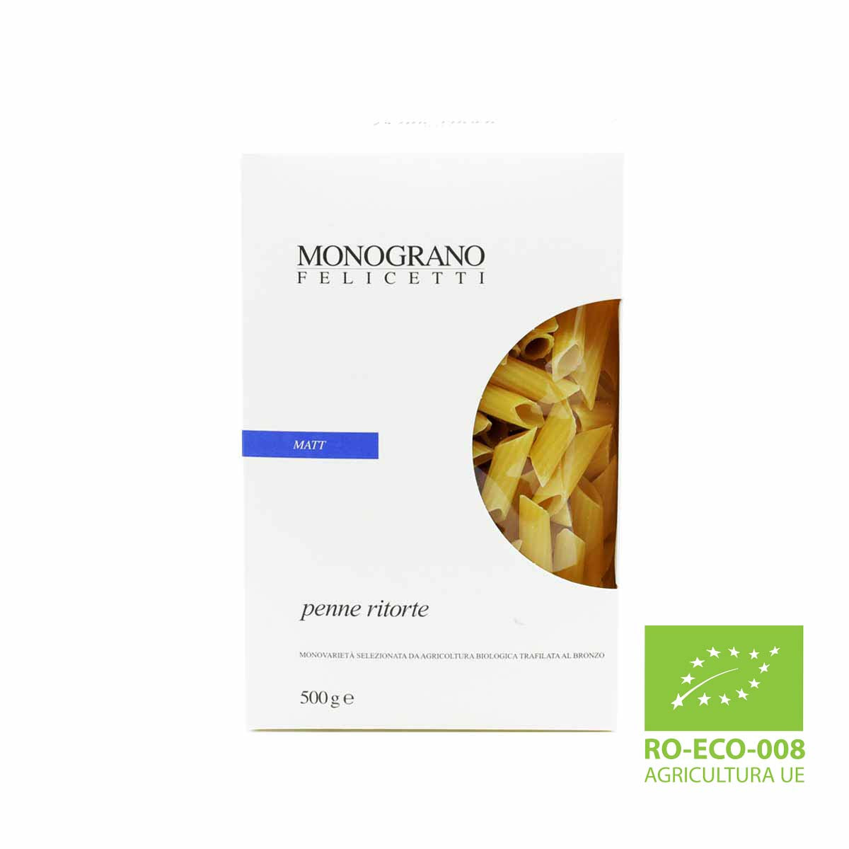 Monograno Felicetti Matt Penne Ritorte Organic Pasta 500g (17.6oz ...